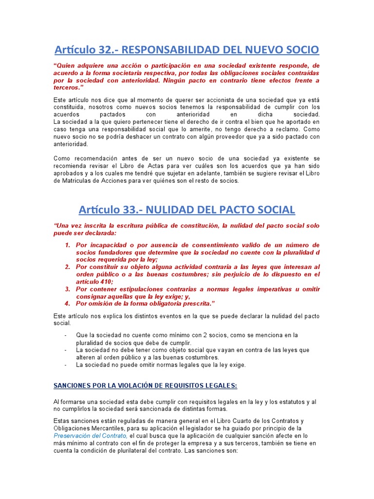 Artículo 32 y 33 | PDF | Nulo (ley) | Conceptos legales