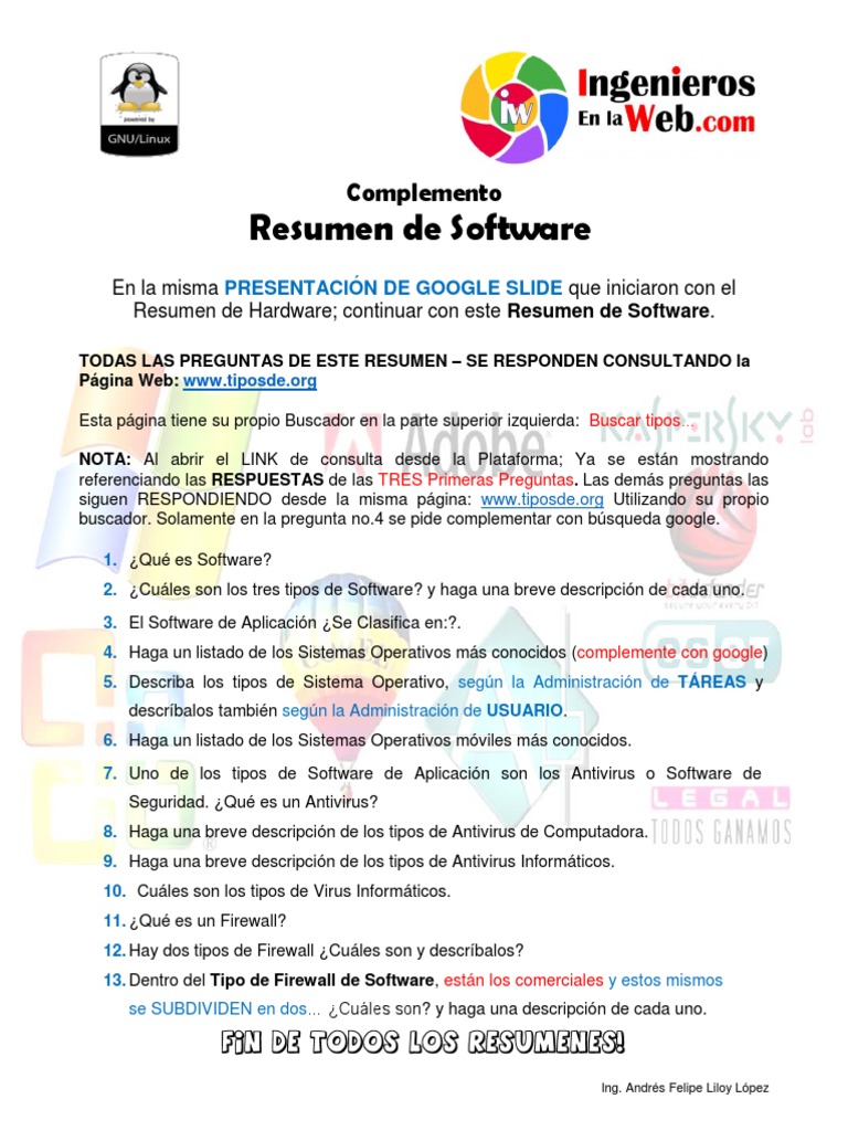 Resumen de Software | PDF