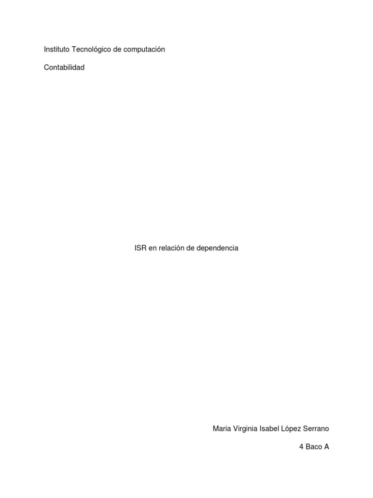 Isr PDF | PDF | Impuesto sobre la renta | Impuestos