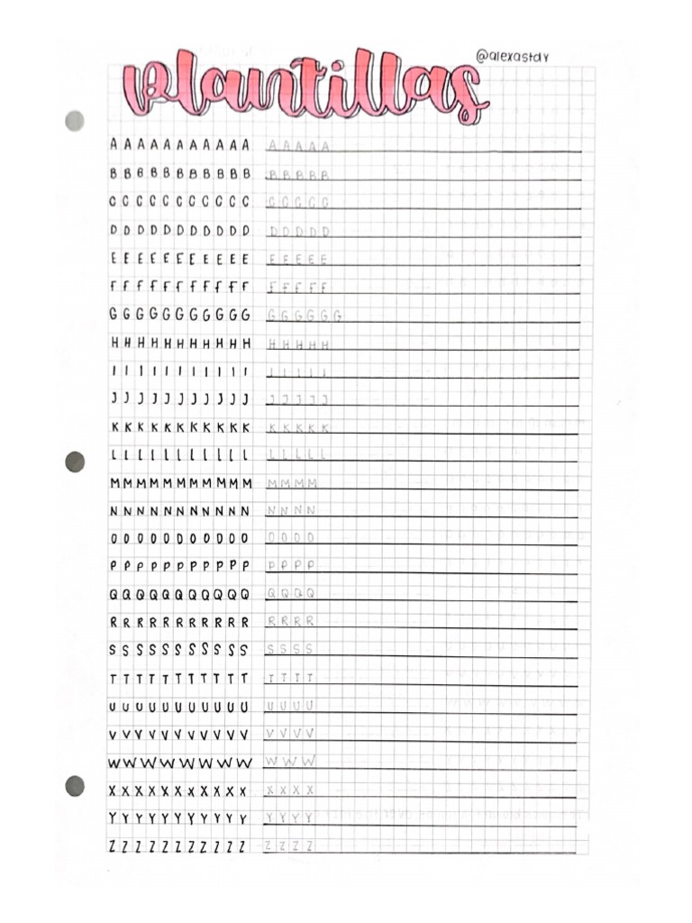 Plantilla de Escritura | PDF