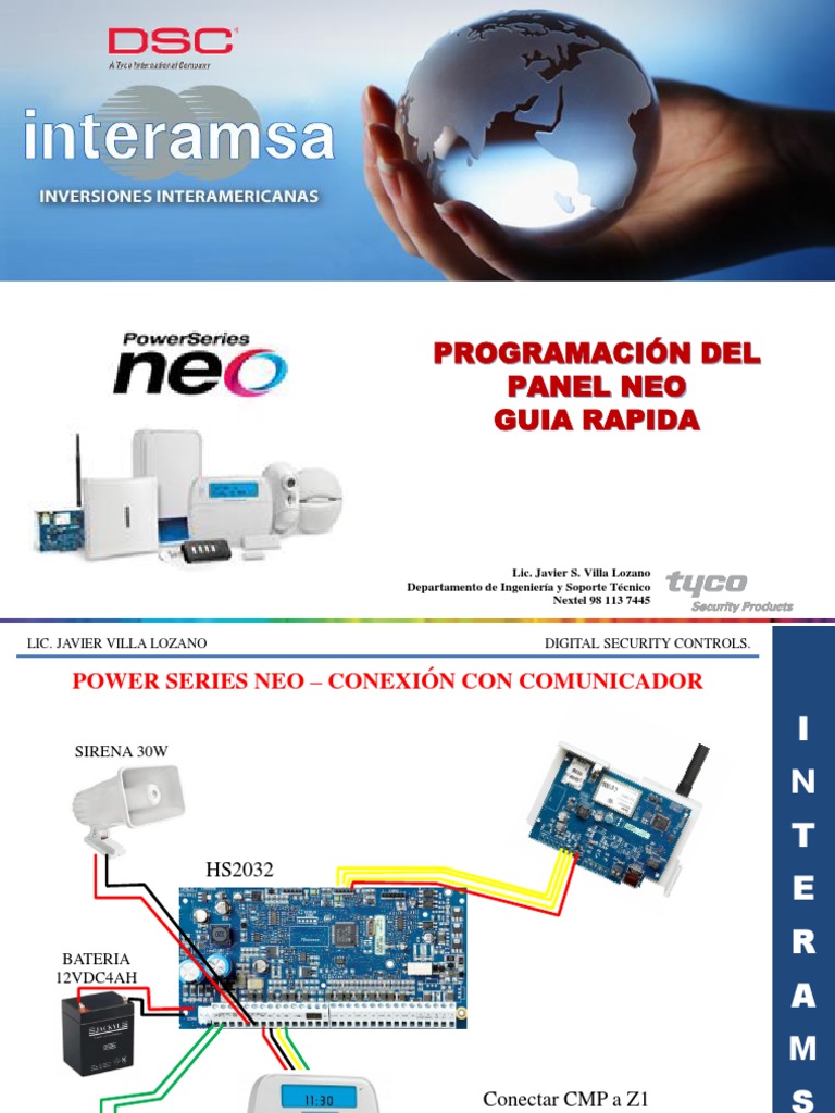 Programación Del Panel Neo Guia Rapida | PDF | Comunicación | Electrónica