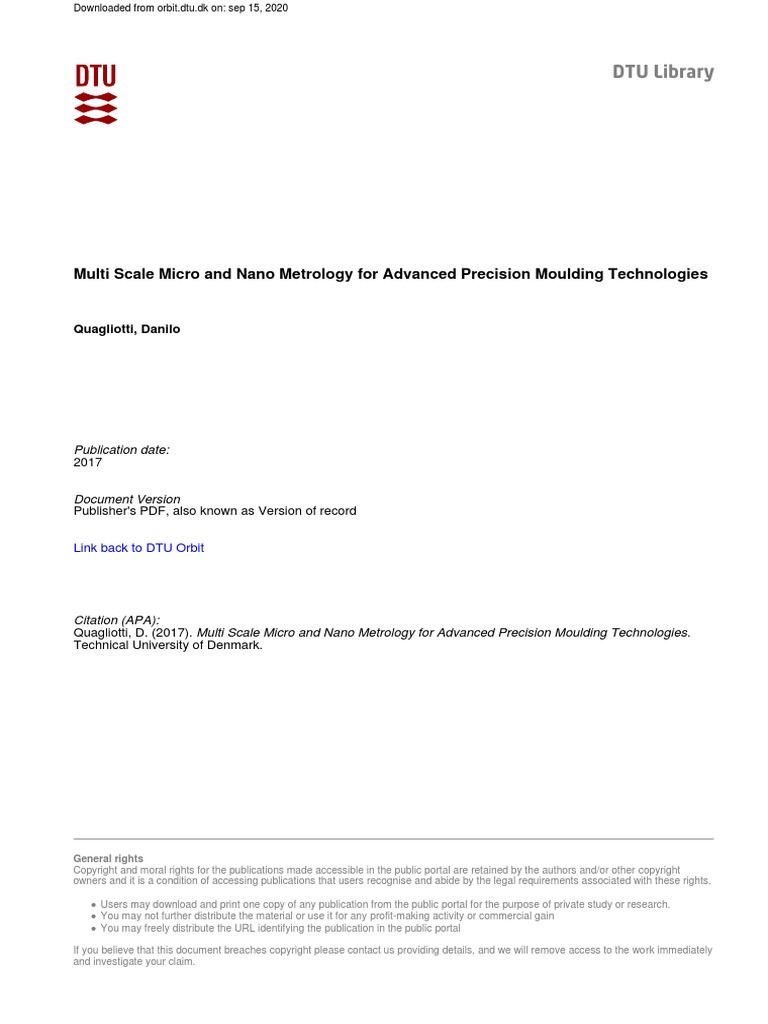 Quagliotti MSMNMetrologyAPMT PDF | PDF | Interferometry | Microscope
