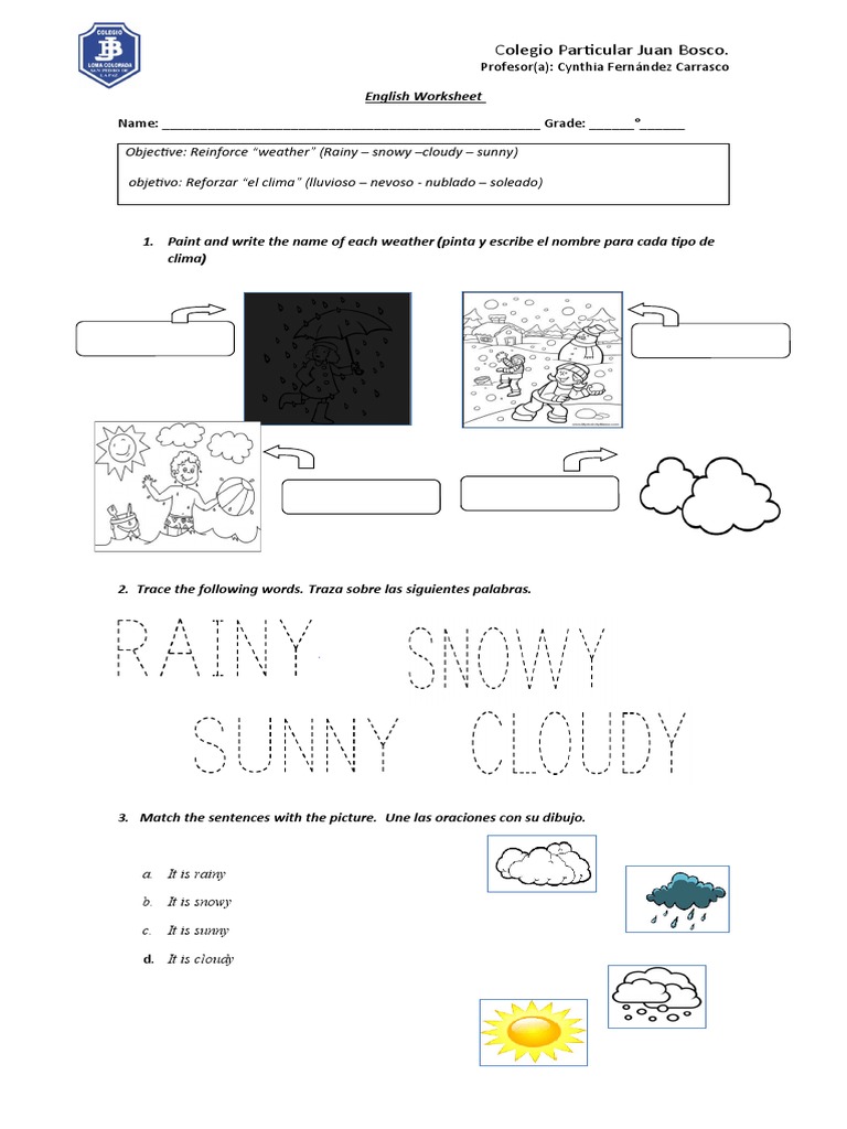 Weather Worksheet | PDF