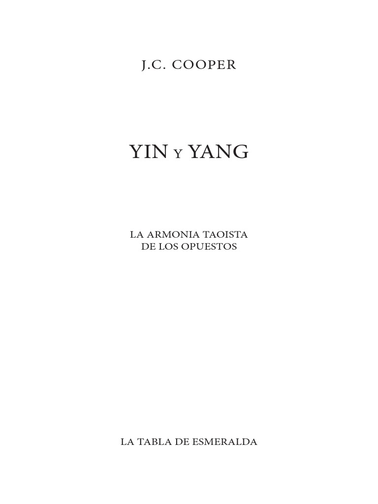 Yin y Yang: Armonía Taoísta | PDF | Tao | Yin y yang