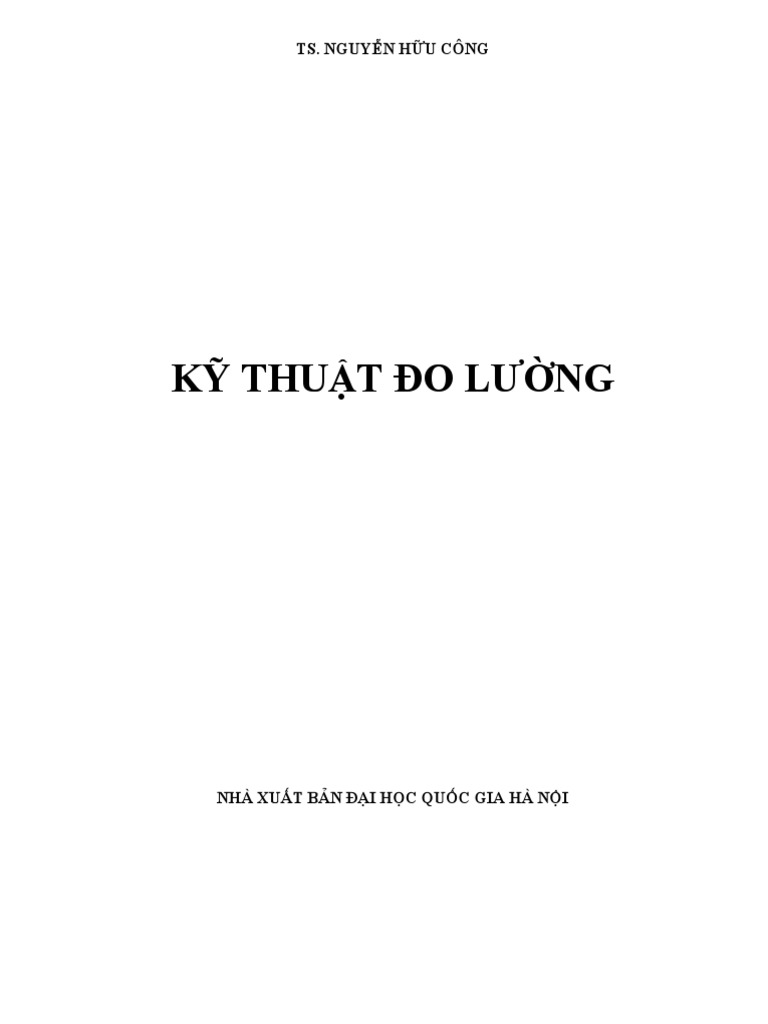 Giao Trinh Ky Thuat Do Luong 5435 | PDF