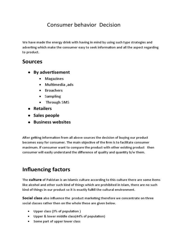 Consumer Behavior Decision | Download Free PDF | Behavior | Neuroscience