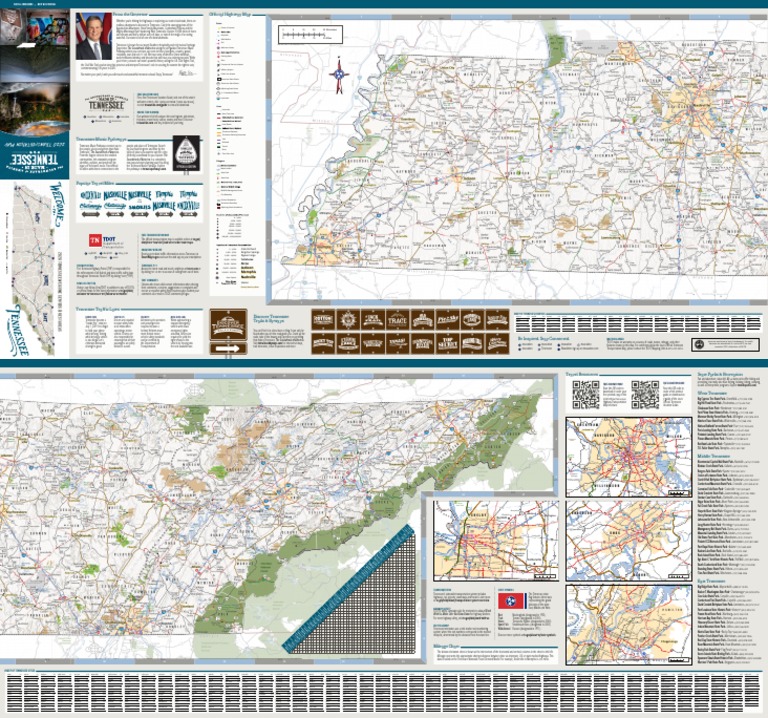 Tennessee Official Road Map 2020 | PDF | Tennessee | Road Infrastructure