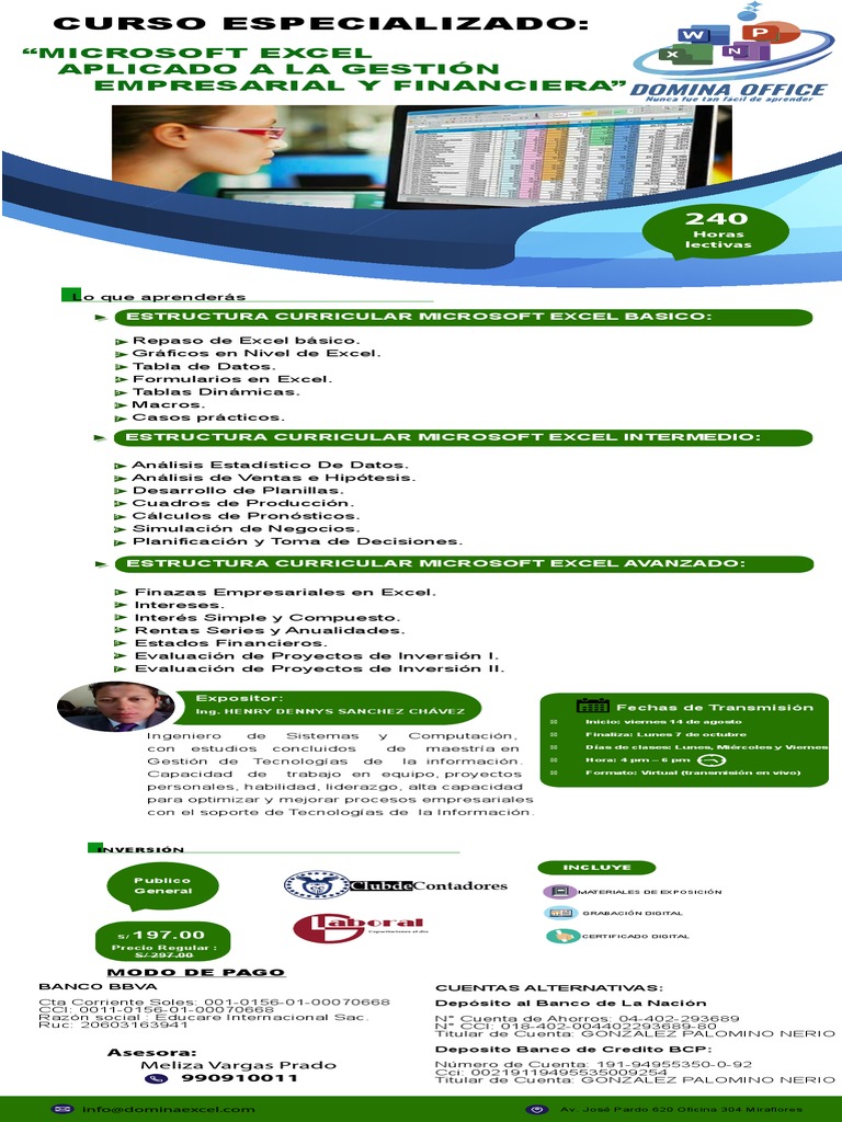 Brochure de Excel | PDF | Microsoft Excel | Microsoft