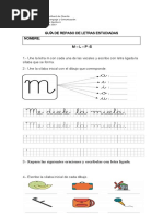 Actividades con letras M, P, S y L | PDF