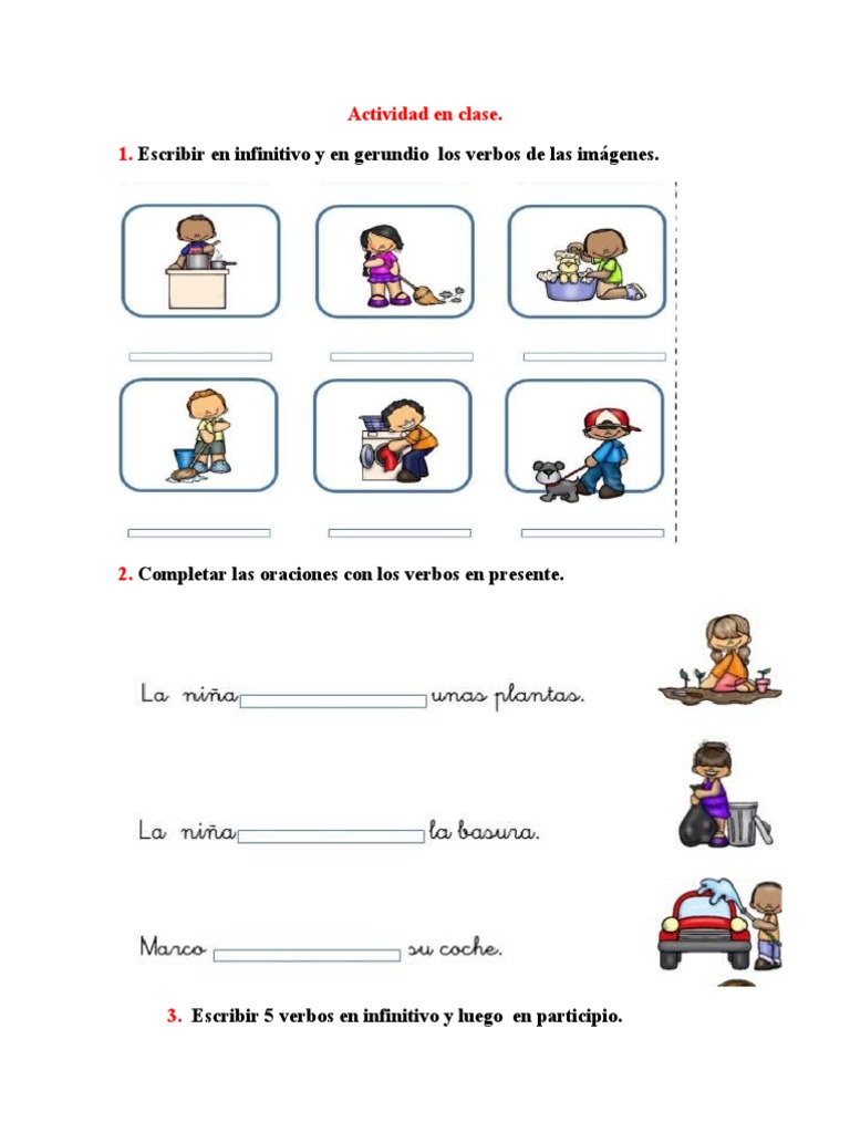 Actividad Verbos | PDF