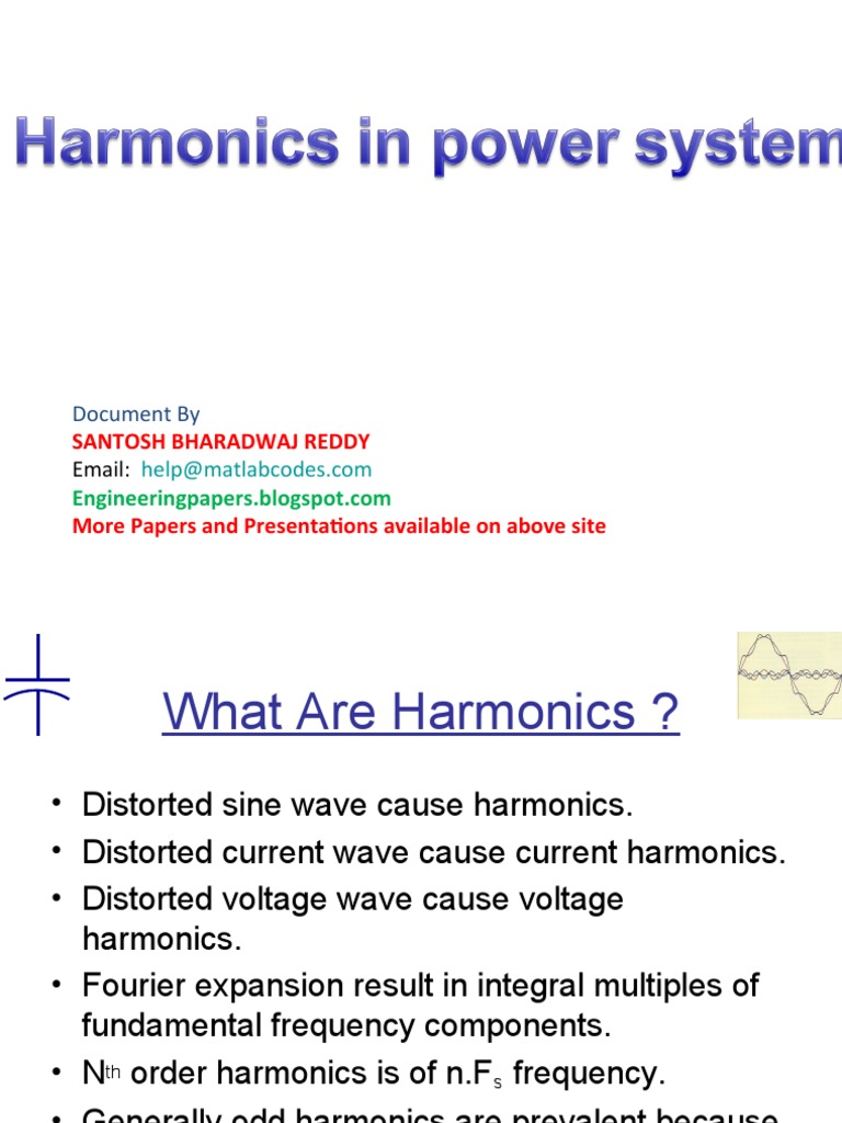 Harmonics in Power System | PDF | Power Electronics | Alternating Current