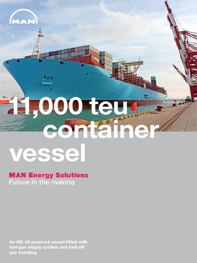 11 000 Teu Container Vessel | PDF | Marine Propulsion | Liquefied ...