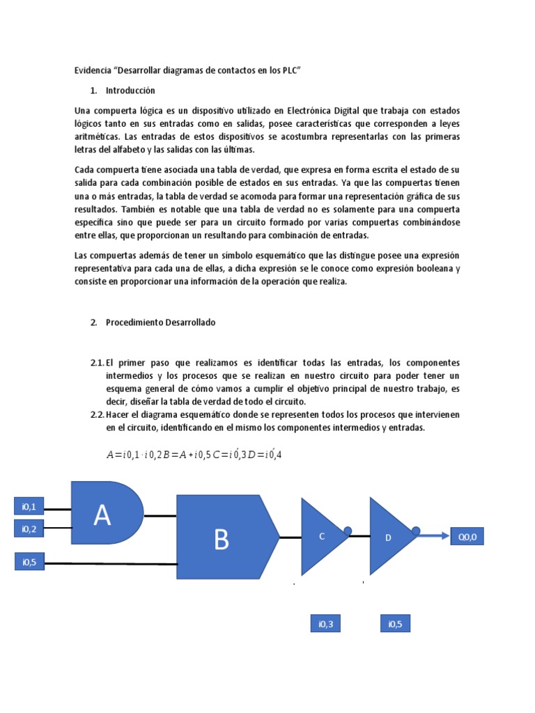 Desarrollar Diagramas de Contactos en Los PLC | PDF | Controlador lógico programable | Puerta lógica