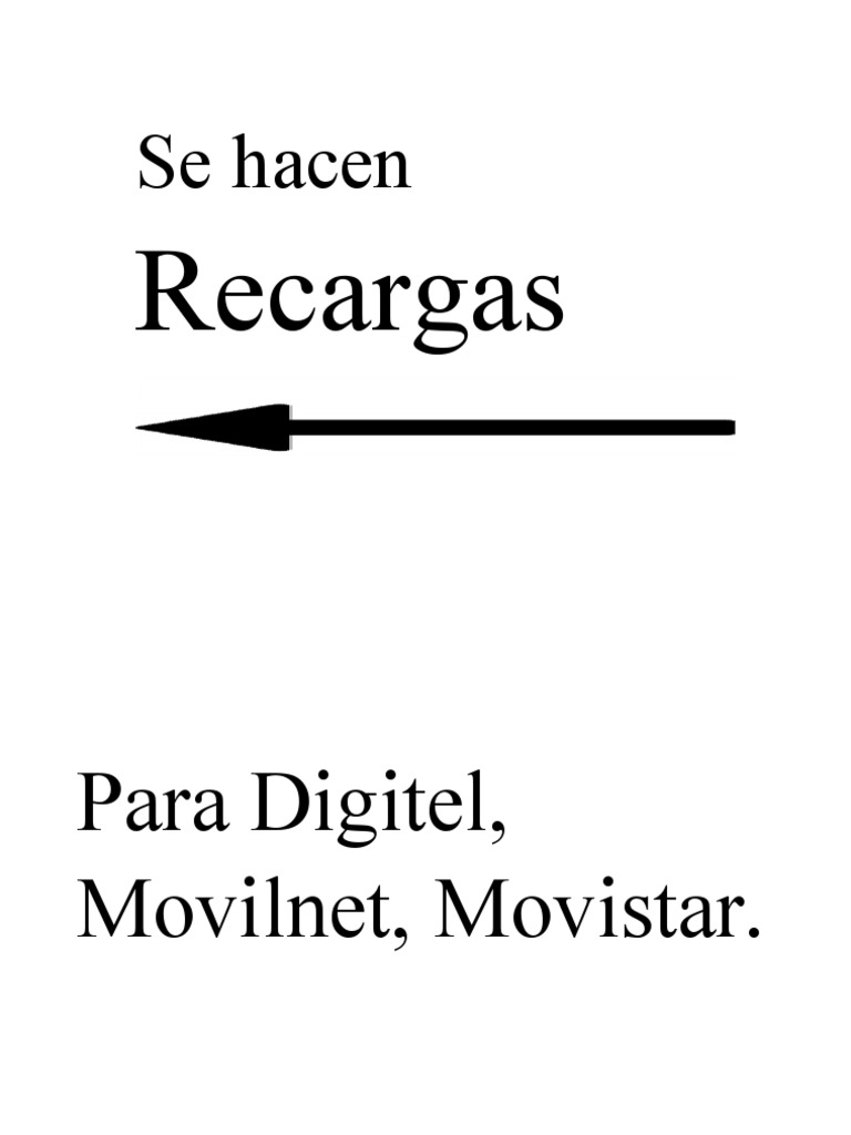 Se Hacen Recargas | PDF
