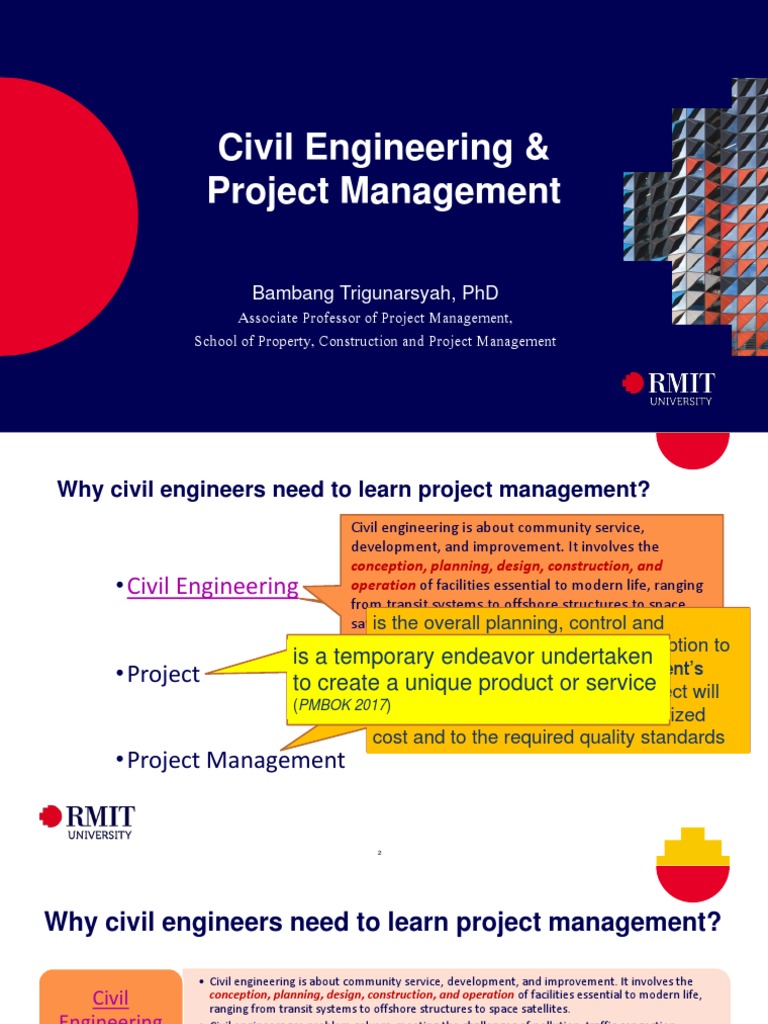 Civil Engineering & Project Management | PDF | Project Management ...
