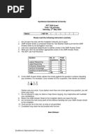 University of Lahore UOL Entry Test Sample Paper | PDF | Common Cold ...