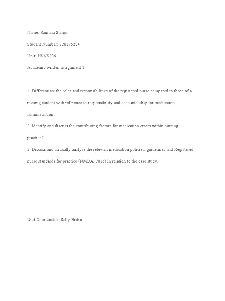 Medication Assignment Pdf Nursing Medical Prescription