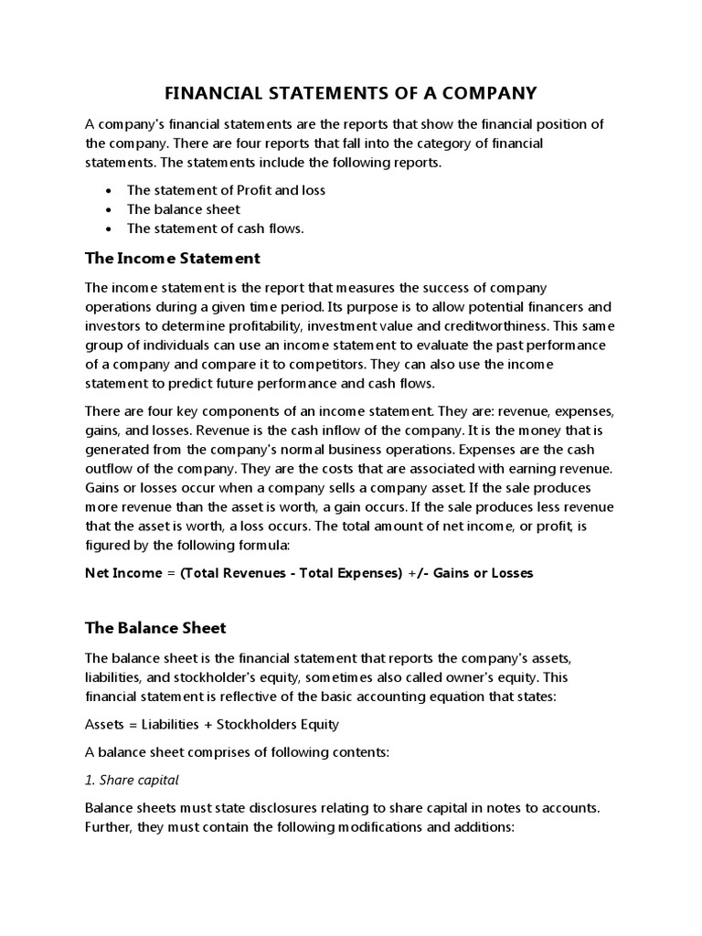 Financial Accounting Assignment 1 | PDF | Balance Sheet | Income Statement