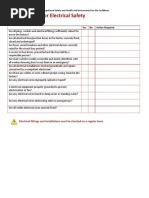 Electrical Safety Inspection Checklist-F | PDF | Equipment | Wire