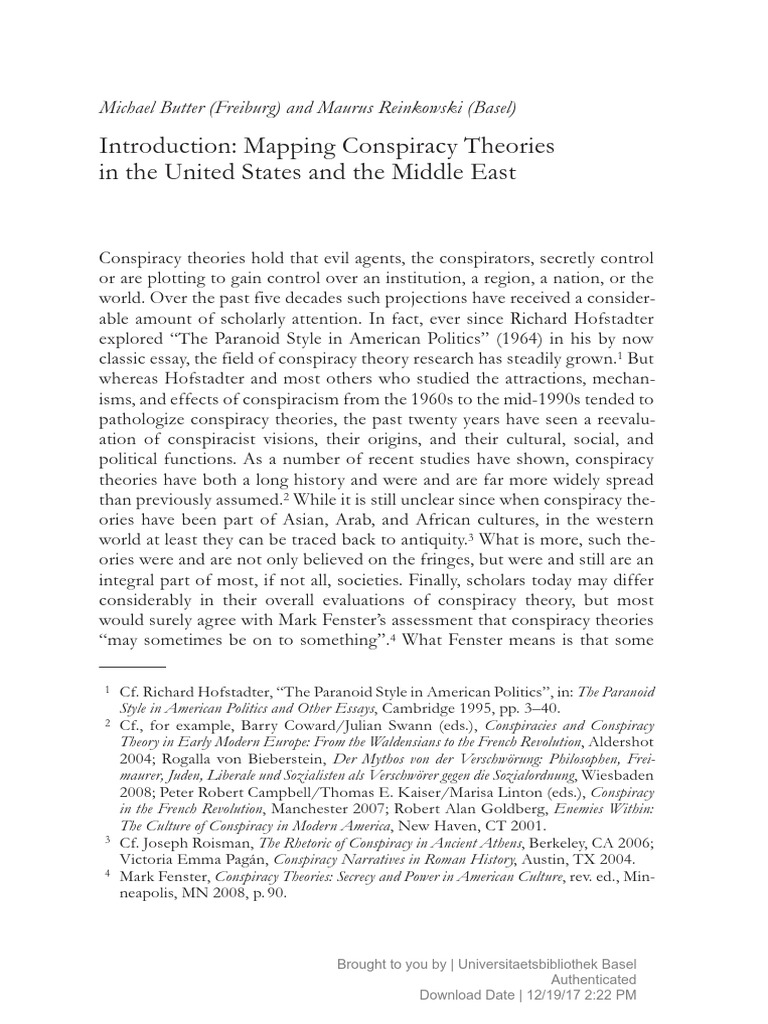 Mapping Conspiracy Theories | PDF | Conspiracy Theory | Science
