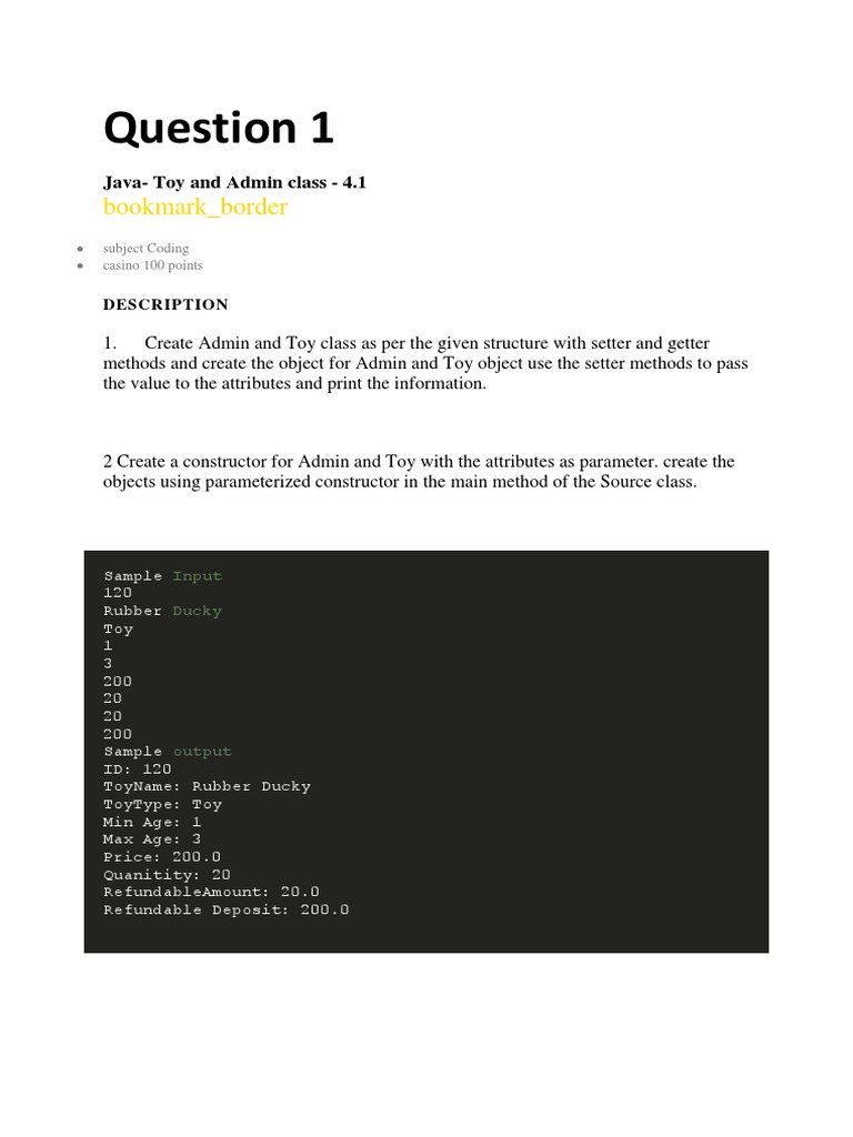 Java Questions | PDF | Method (Computer Programming) | Constructor (Object Oriented Programming)