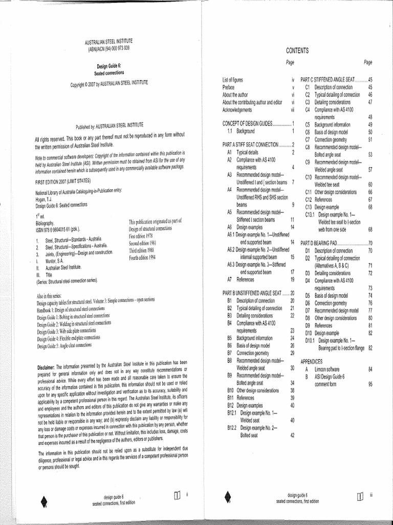 ASI Connection Design Guide 6 - Seated Connections PDF | PDF