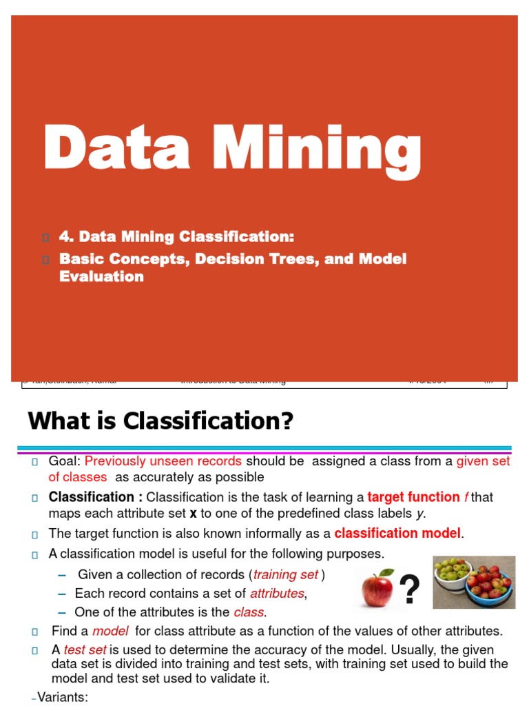 Chap4 - Basic - Classification - Class Teaching | PDF | Statistical Classification | Machine ...