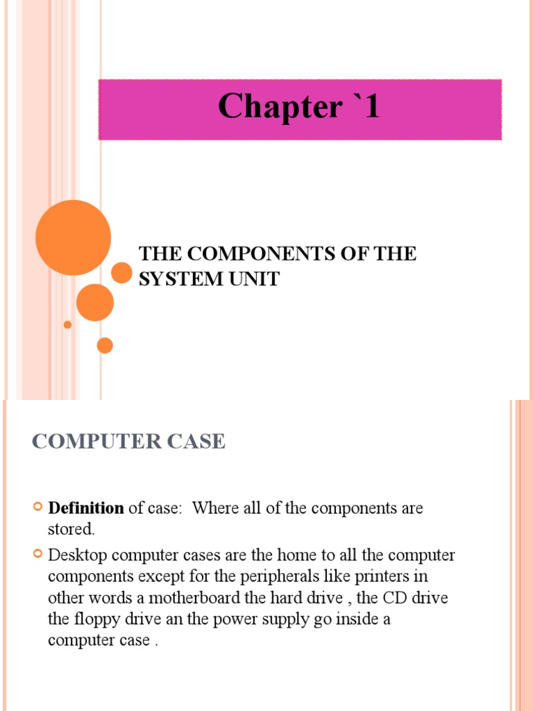 Chapter '1: The Components of The System Unit | Download Free PDF ...