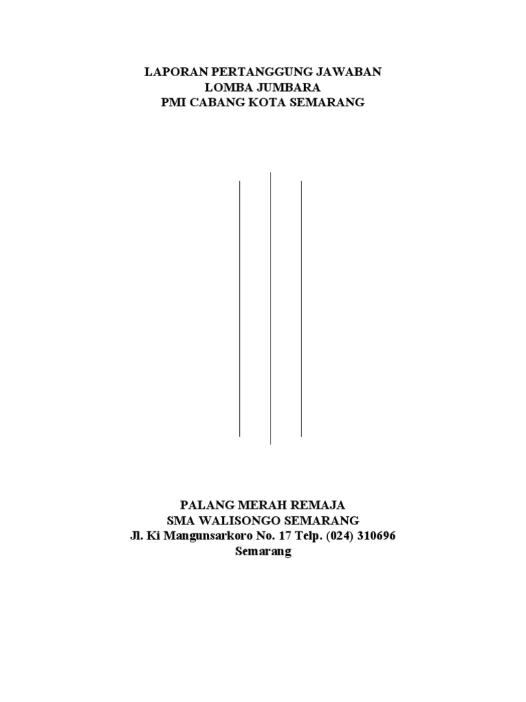 LPJ Pelantikan PMR | PDF
