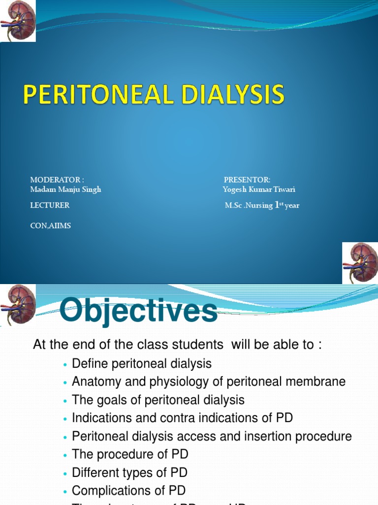 Peritoneal Dialysis | PDF | Dialysis | Medical Specialties