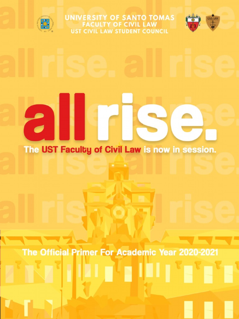 UST Faculty of Civil Law Primer 2020-2021 | PDF | Test (Assessment ...