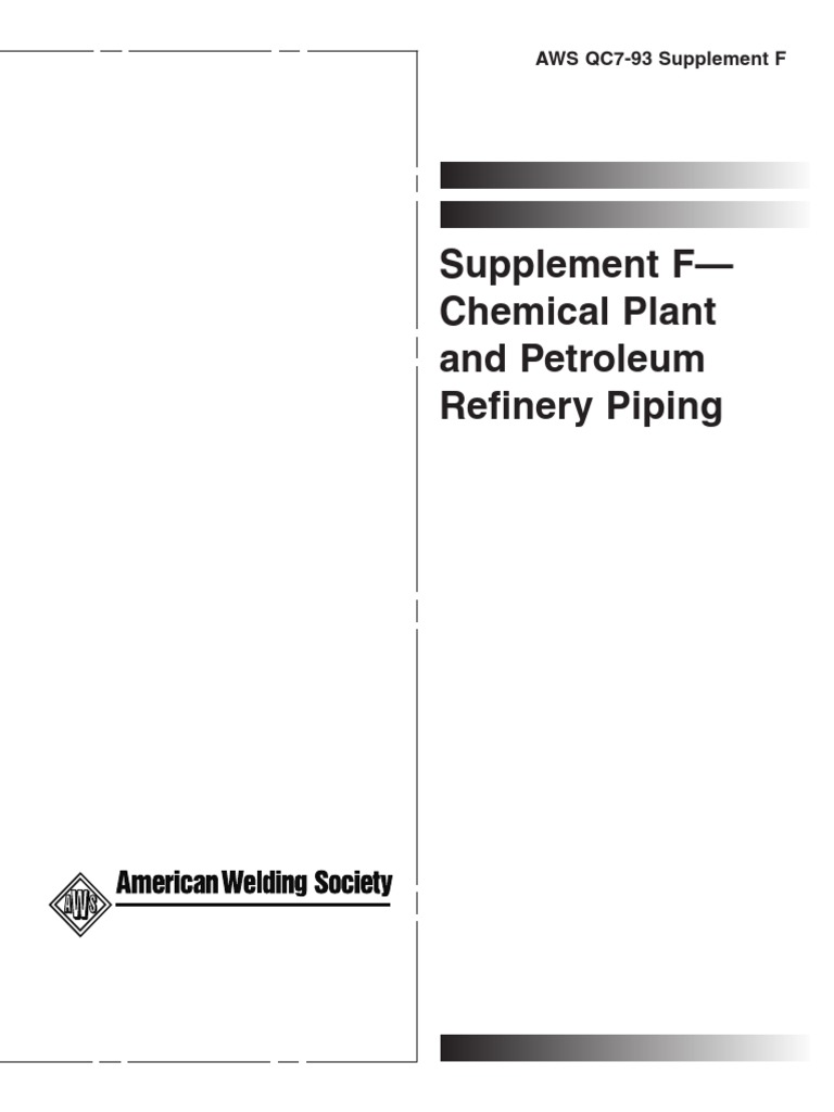 Supplement F - Chemical Plant and Petroleum Refinery Piping | PDF ...