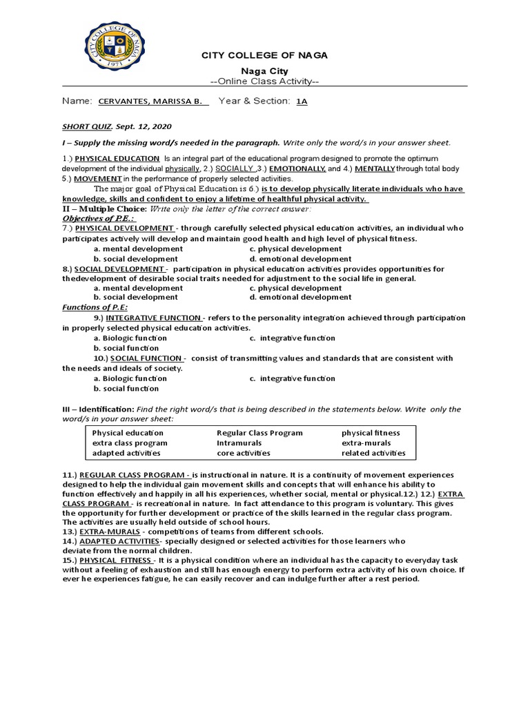 Developing Physically Literate Individuals | PDF | Physical Education | Behavioural Sciences