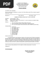 PNP - Narrative Report | PDF | Crime Scene | Criminal Law