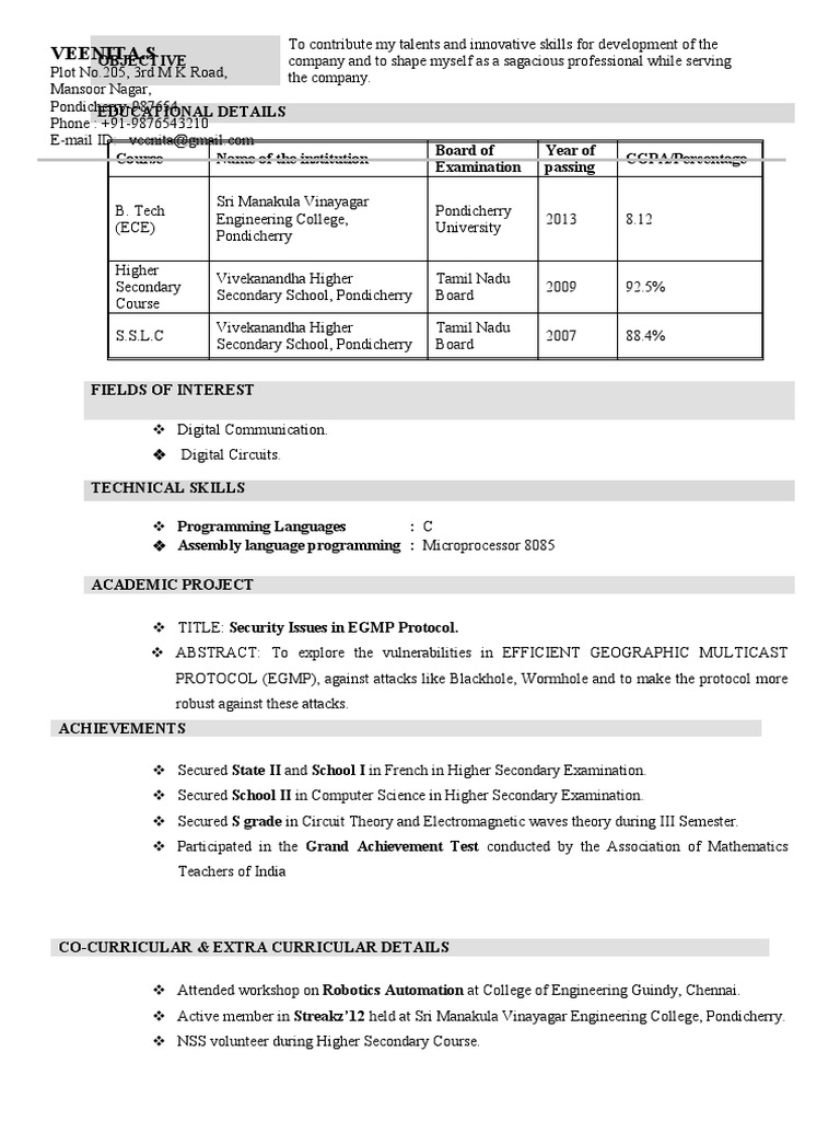 Resume Formats Free | PDF | Learning | Cognition