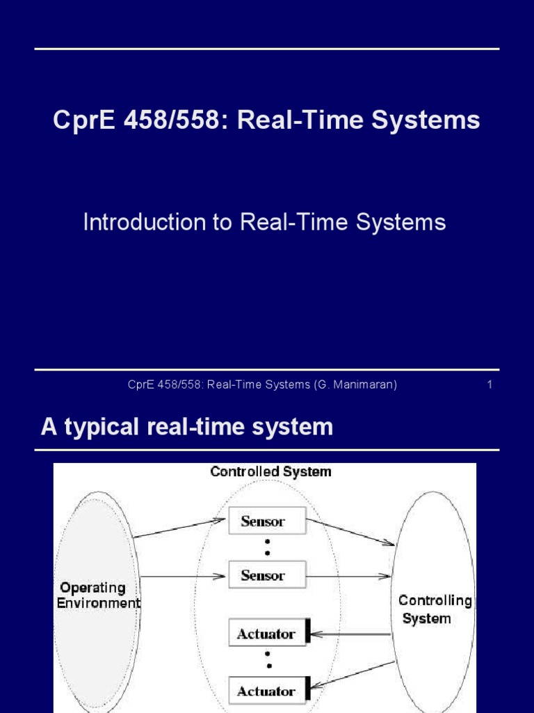 Introduction To Real-Time Systems | PDF | Real Time Computing | Electronics