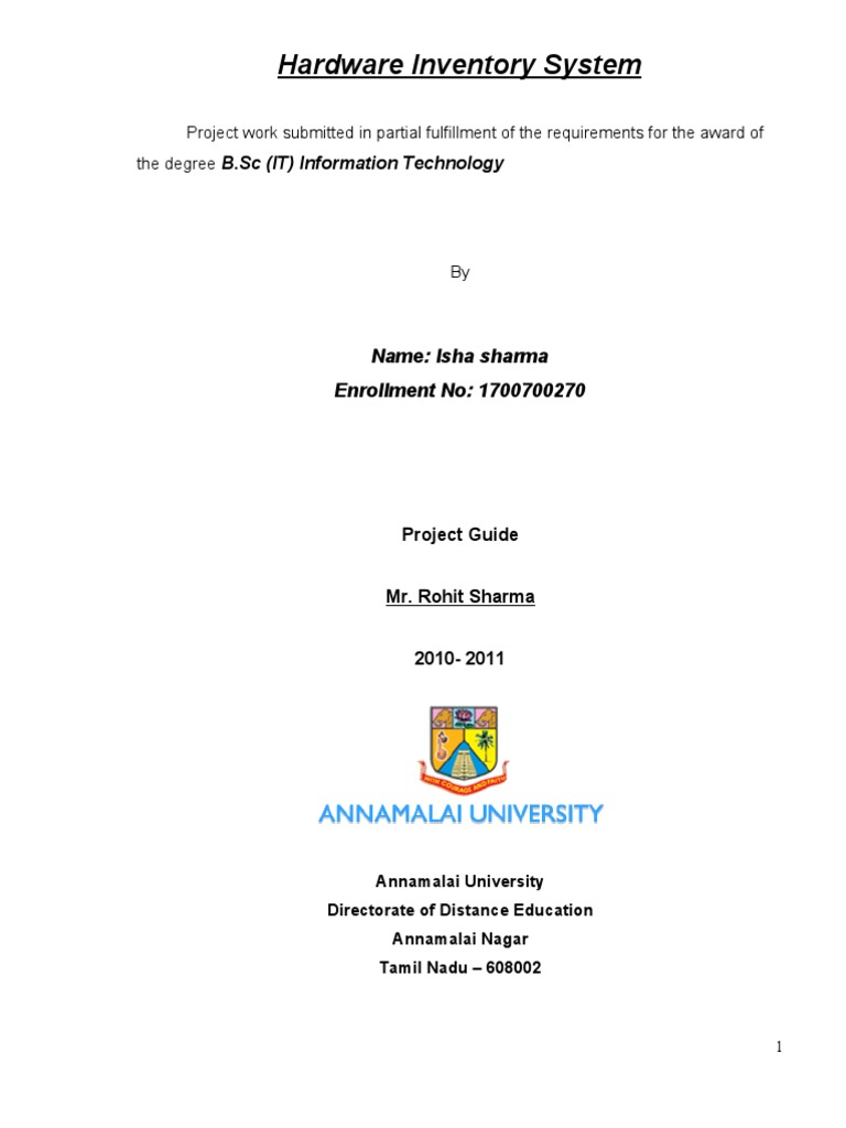 Project Documentation | PDF | Microsoft Access | Areas Of Computer Science