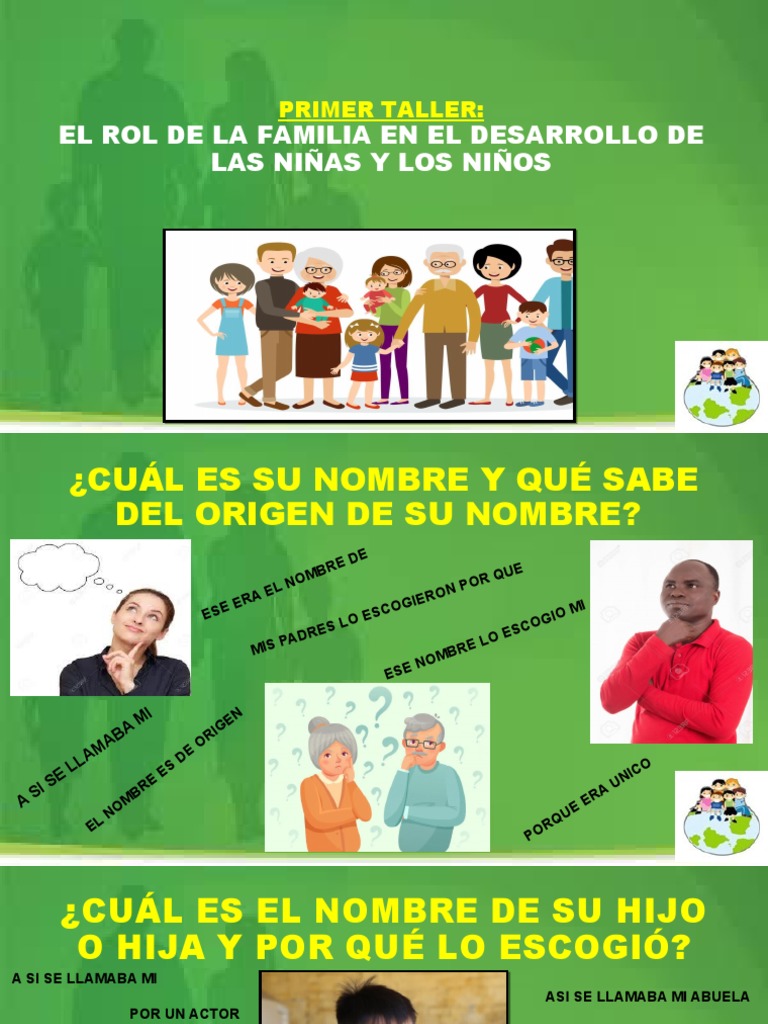 Taller A Padres El Rol de La Familia en El Desarrollo de Los Niños y ...