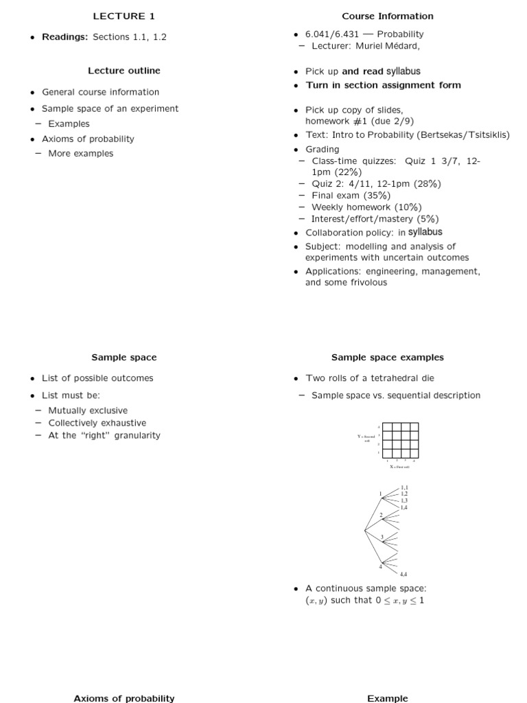 Introduction to Probability Concepts | PDF
