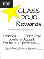 Class Dojo Rewards Guide | PDF