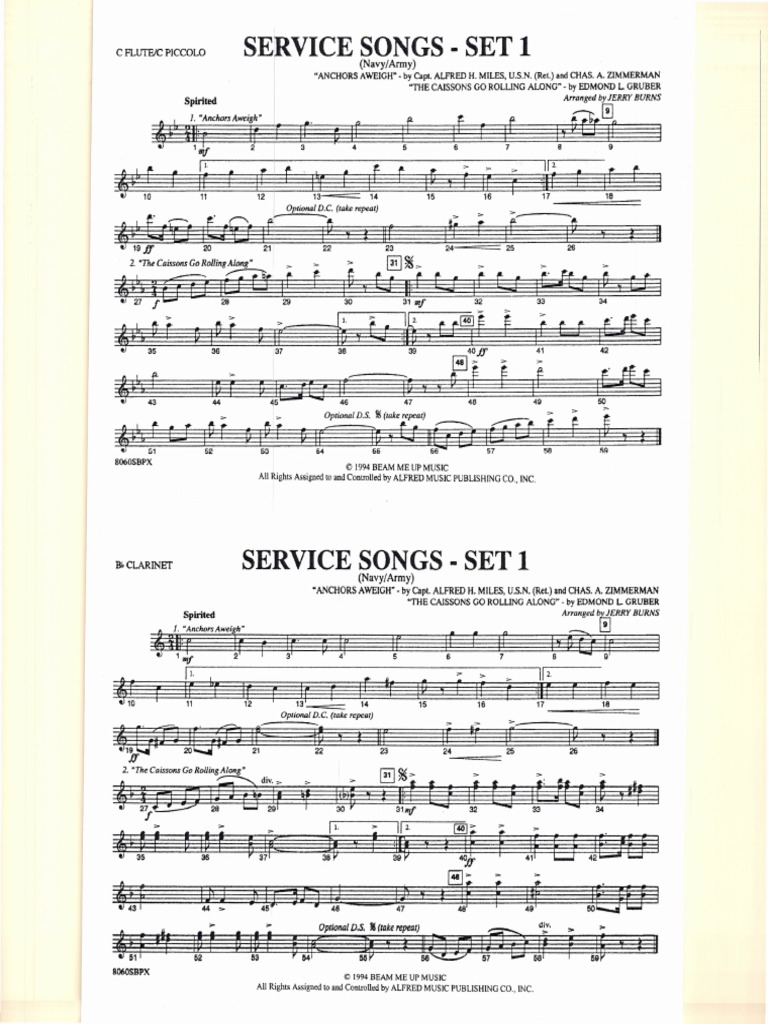 Service Songs Set 1 | PDF | American Music Articles Needing Attention ...