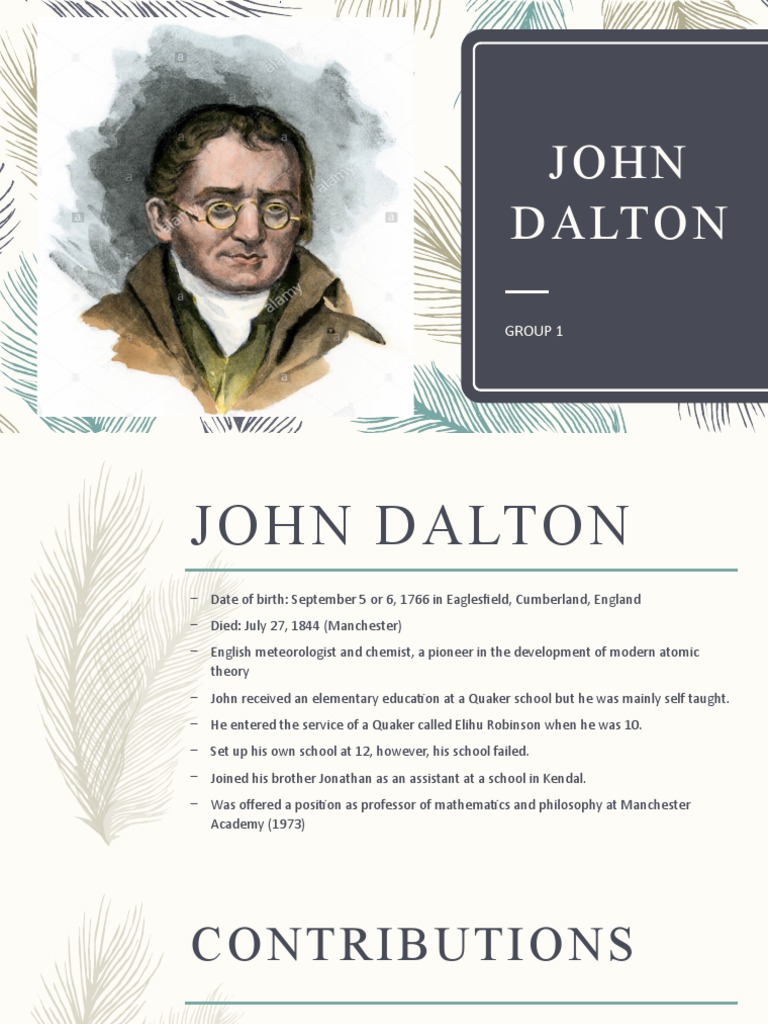John Dalton | PDF | Atoms | Chemical Elements