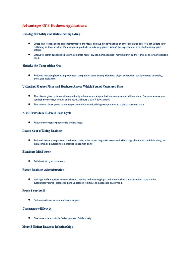 Advantages of Ecomm | PDF | Internet Protocol Suite | Computer Network