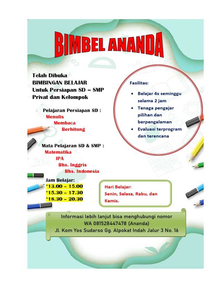 Brosur Bimbel | PDF