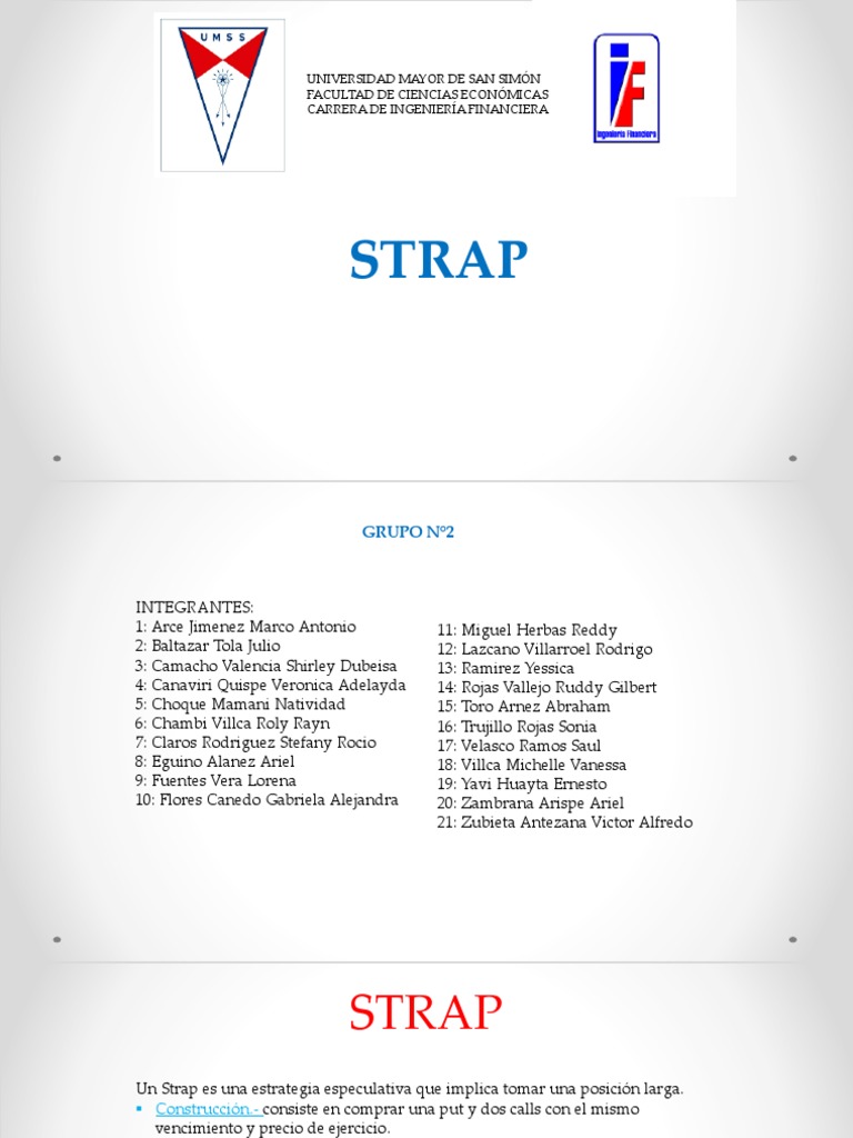 Definición y Estrategia del Strap | PDF | Derivado (Finanzas) | Valores ...