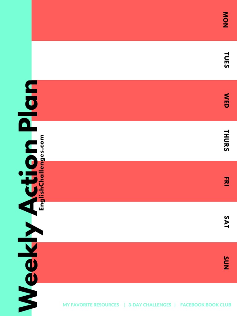 1.1 Weekly Action Plan PDF | PDF