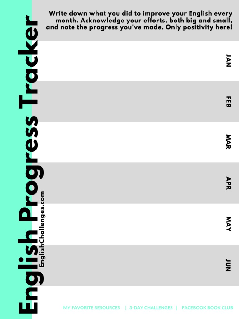 1.4 English Progress Tracker PDF | PDF