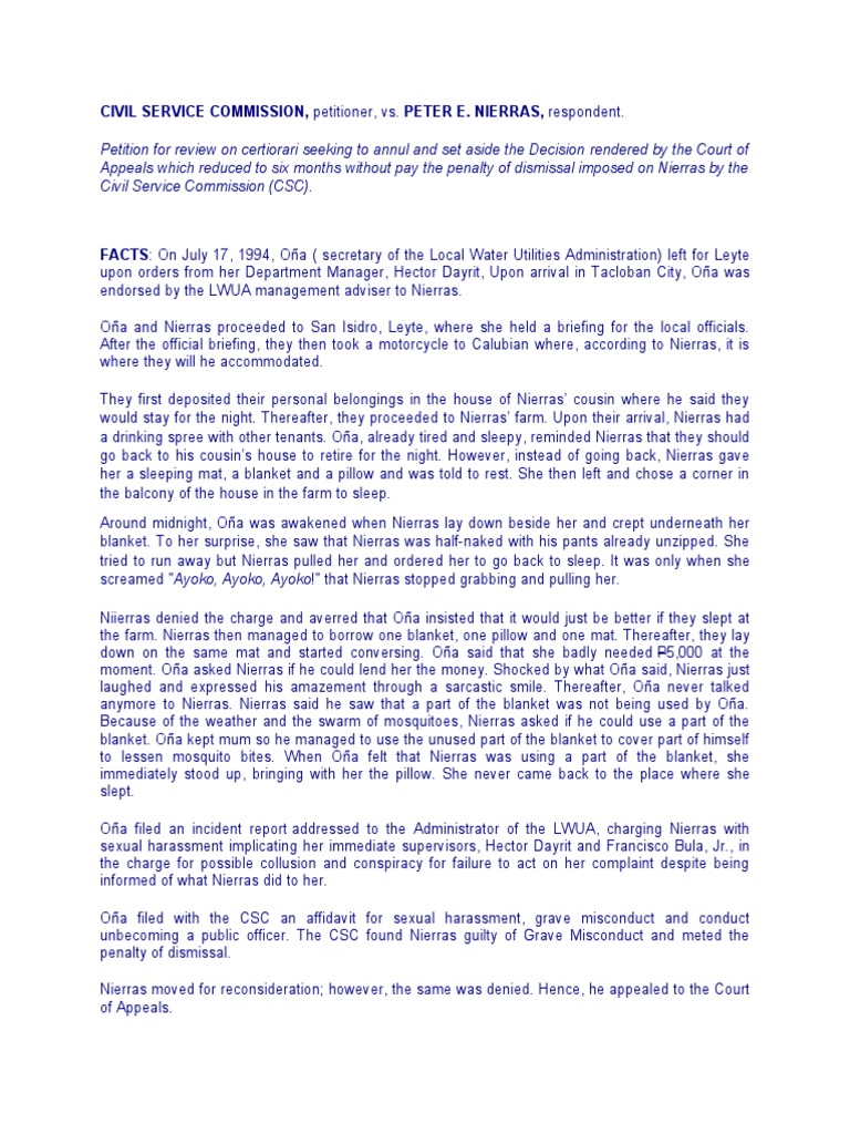 Sexual Harassment. Grave Misconduct Cases | PDF | Sexual Harassment | Judge