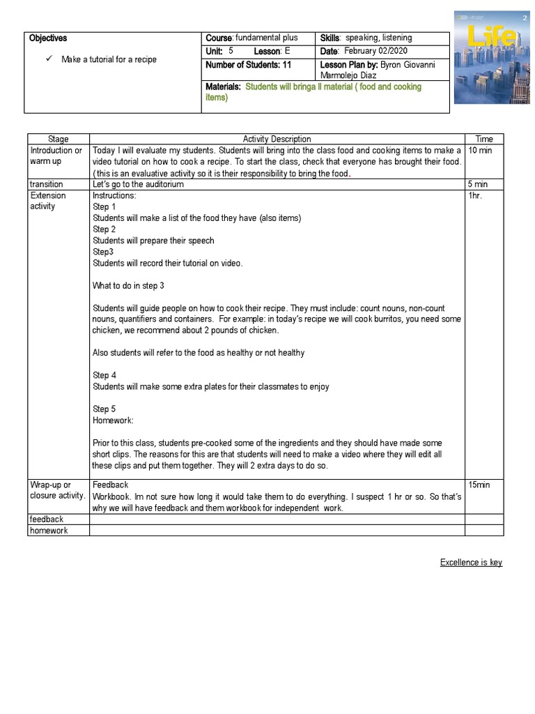 Lesson E Video Tutorial | PDF | Pedagogy | Behavior Modification