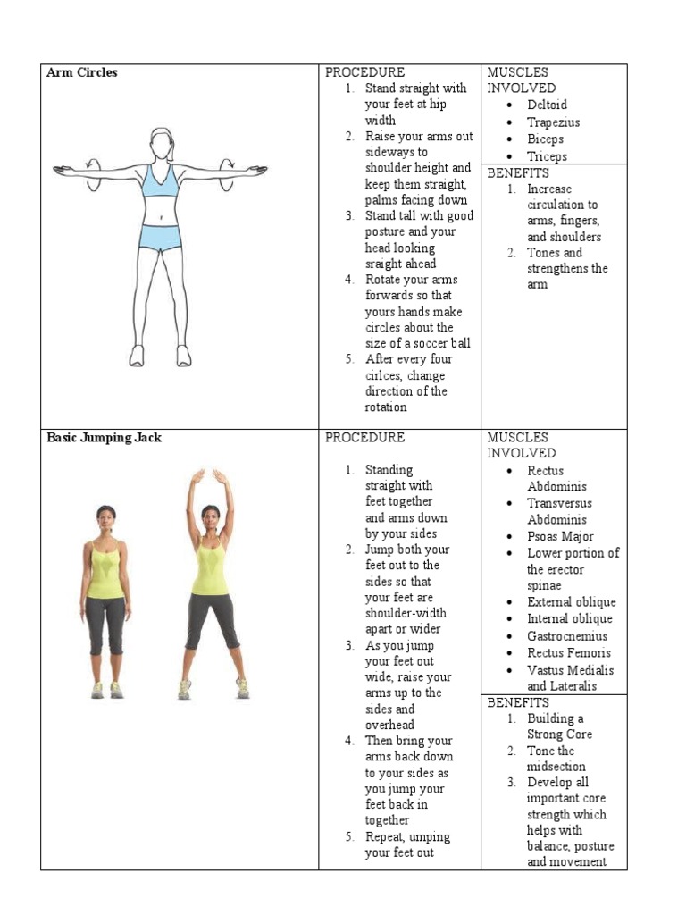 Dynamic Exercises | PDF | Foot | Arm